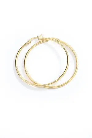 MINT & LILY Lynette Large Hoop Earrings - Goldone