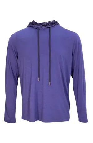 LORDS OF HARLECH Hugo Extra Fine Merino Wool Lightweight Hoodie - Skipper