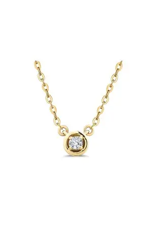 SEED2STONE Station Diamond Pendant Necklace - Yellow Gold