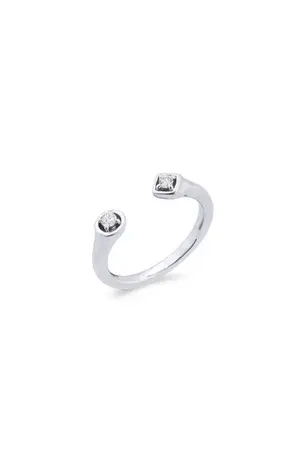 SEED2STONE Horseshoe Ring With Lab-grown Diamonds - Silver