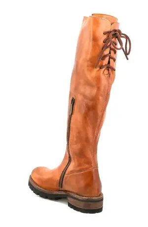 Bed Stu Knee-high Leather Boot - Tan Rustic