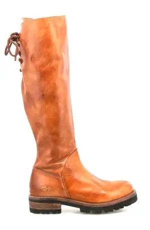 Bed Stu Knee-high Leather Boot - Tan Rustic