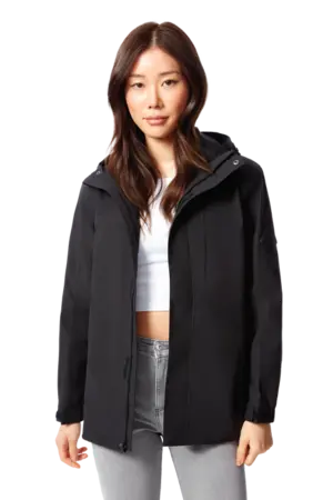 ALPINE NORTH Tahsis Lightweight Waterproof Shell Jacket - Black