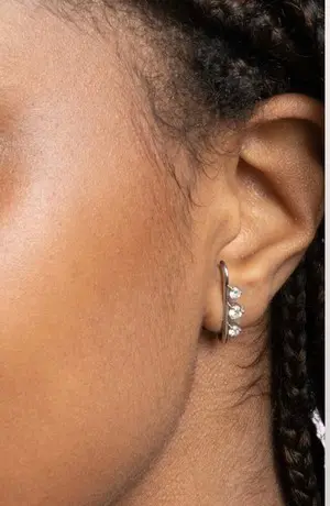 SEED2STONE Vertical Diamond Ear Crawlers