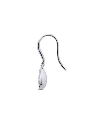 SEED2STONE Perfect-pear Diamond Drop Earrings - Silver