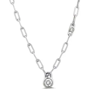 SEED2STONE Muse Bezel Diamond Necklace - Silver