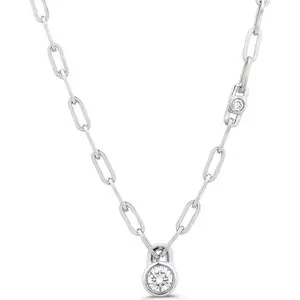 SEED2STONE Muse Bezel Diamond Necklace - Silver
