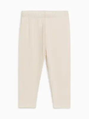 KENDI Gina Pointelle Leggings - Ivory