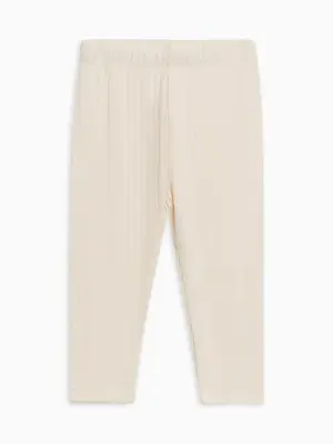 KENDI Gina Pointelle Leggings - Ivory
