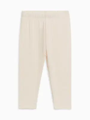 KENDI Gina Pointelle Leggings - Ivory