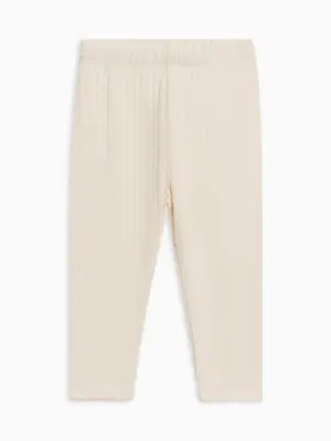 KENDI Gina Pointelle Leggings - Ivory