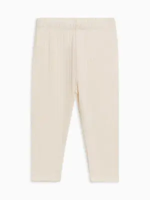 KENDI Gina Pointelle Leggings - Ivory