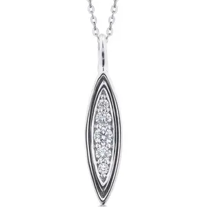 SEED2STONE Deco Marquise Diamond Pendant - Silver