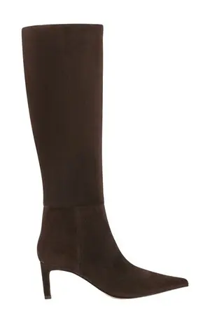 Marc Fisher Eva Pointed Toe Knee High Boots - Dark Brown