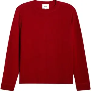REFORMATION Stripe Cashmere Sweater - Crimson
