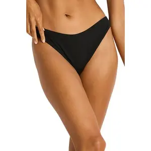SEA LEVEL Essentials Edit Mid Bikini Bottoms - Black