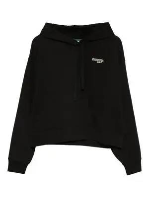 Lacoste Drawstring Hooded Sweatshirt - Black