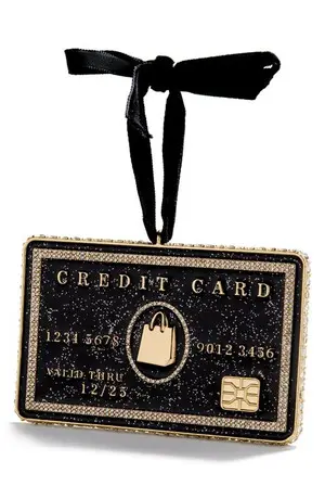 Baublebar Credit Card Ornament - Black