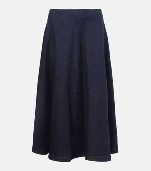 ALTUZARRA Varda Denim Midi Skirt