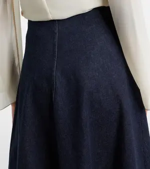 Altuzarra Varda Denim Midi Skirt - Blue