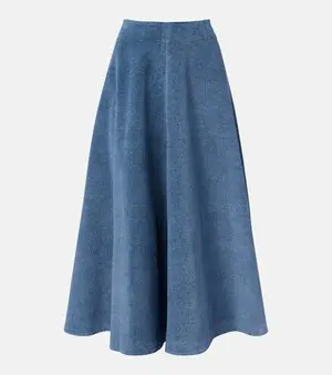 ALTUZARRA Varda Denim Midi Skirt