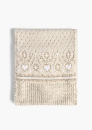 Khaite Lucrene Scarf - Ecru Multi