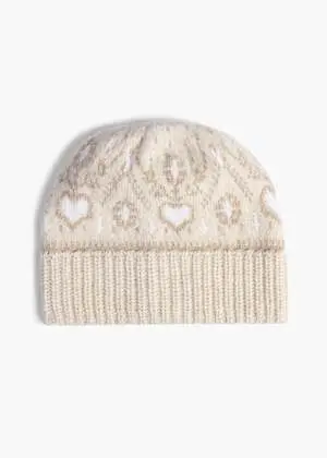 Khaite Avers Beanie - Ecru Multi