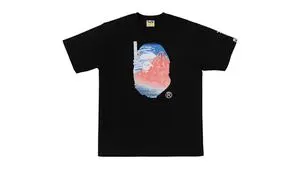 A BATHING APE X Ukiyoe Ape Head 2 Tee Shirt - Black