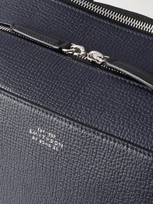 Smythson Ludlow Full-grain Leather Backpack - Blue