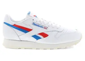 REEBOK Classic Leather Sneakers - White/instinct Red/dynamic Blue