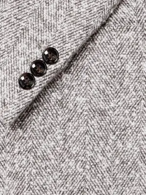 Nn07 Jordin 1087 Double-breasted Recycled-herringbone Suit Jacket