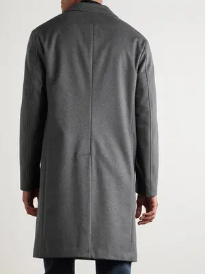 SLOWEAR Incotex Montedoro Brushed Wool-blend Coat