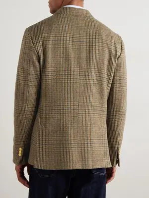 SLOWEAR Incotex Prince Of Wales Checked Wool Blazer