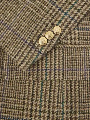 SLOWEAR Incotex Prince Of Wales Checked Wool Blazer