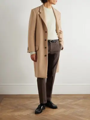 Boglioli Tapered Cotton-blend Twill Trousers