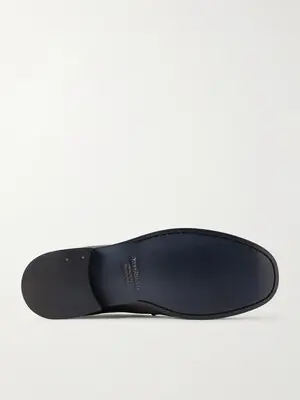 Acne Studios Boafer Python-effect Leather Loafers