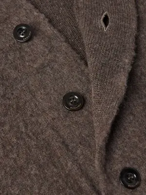 Boglioli Brushed Virgin Wool And Cashmere-blend Cardigan