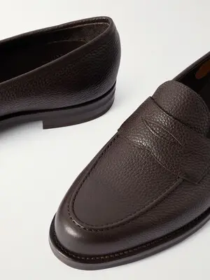 EDWARD GREEN Pimlico Full-grain Leather Penny Loafers