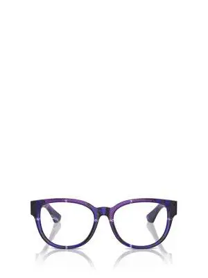 Burberry Square Frame Eyeglasses - Check Violet