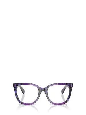 Burberry Burberry Square Frame Eyeglasses Check Violet