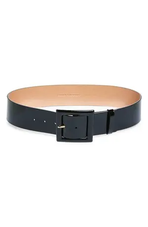 Carolina Herrera Icon Patent Leather Belt - Black