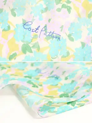 LOST PATTERN Rosebay" Silk Chiffon Neck Scarf