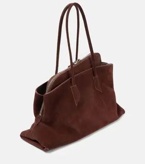 Attico La Passeggiata Suede Tote Bag - Brown