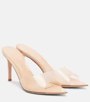 GIANVITO ROSSI Elle 85 Mule Sandals - Neutrals