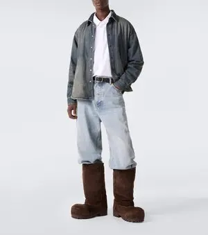 Balenciaga Alaska Suede Knee-high Boots