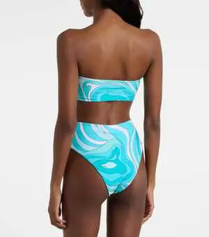 Emilio Pucci Marmo Bikini Top