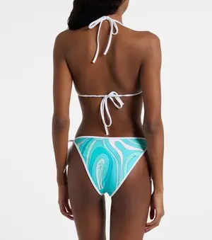 Emilio Pucci Marmo Bikini Top