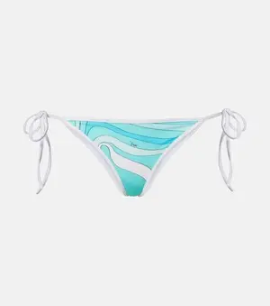 Emilio Pucci Marmo Bikini Bottom - Blue