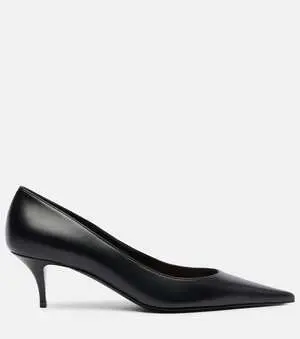 Amina Muaddi Barbara 55 Leather Pumps
