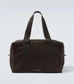 THE ROW Sisal Canvas Duffle Bag - Brown